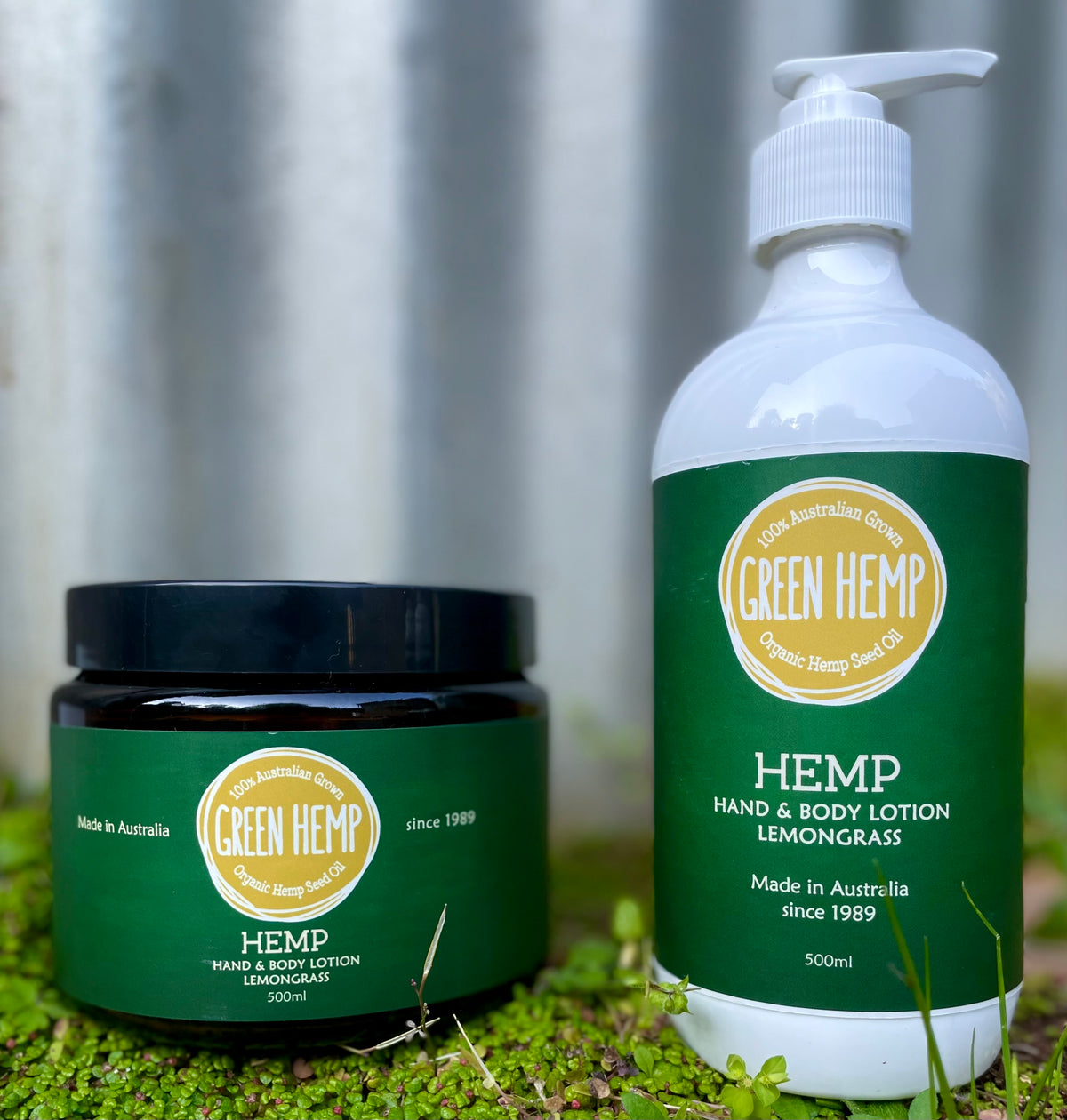 Hemp Body Lotion - Lemongrass 500 ml | Green Hemp Australia