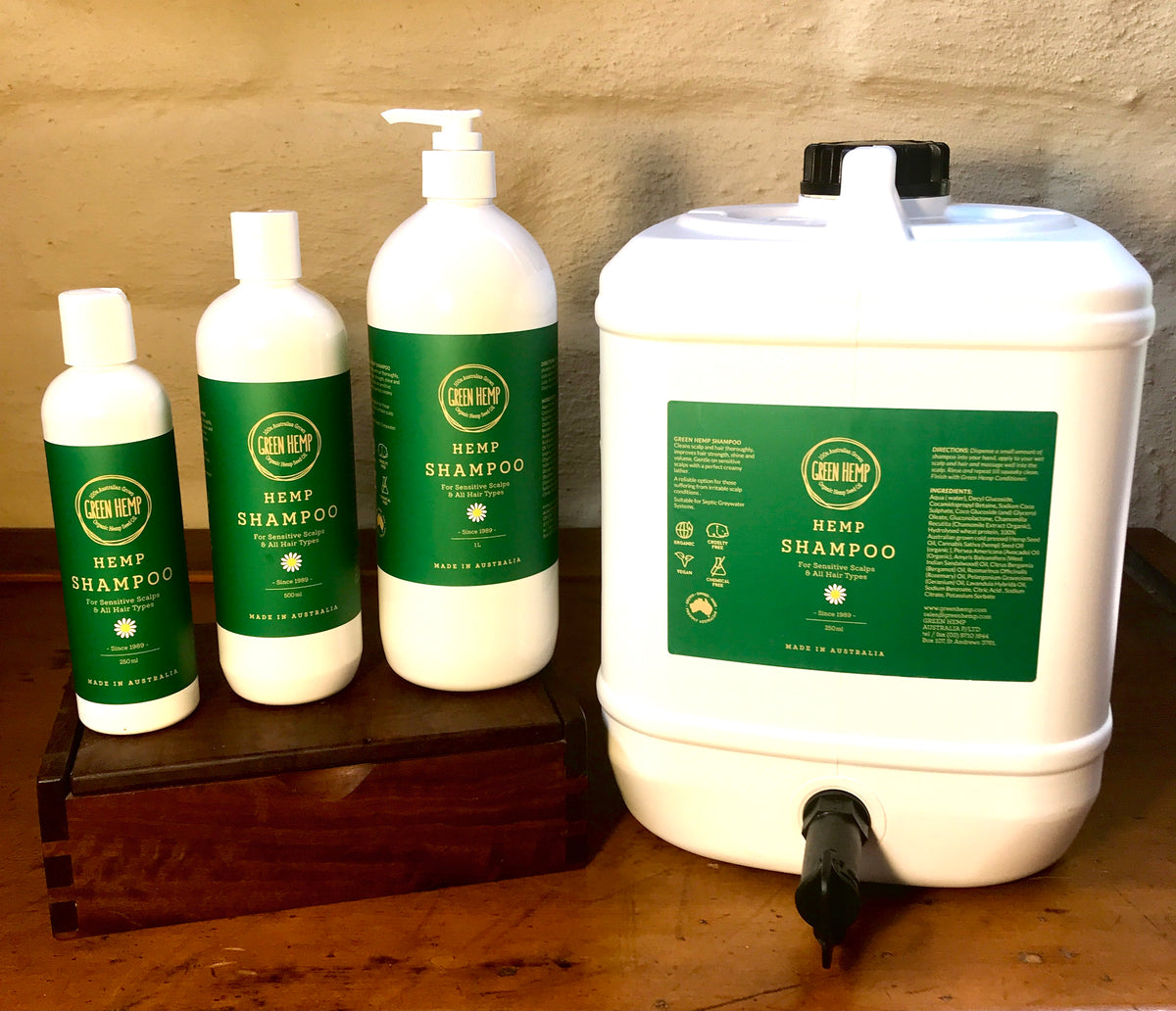 Natural Hemp Shampoo 10L Cube